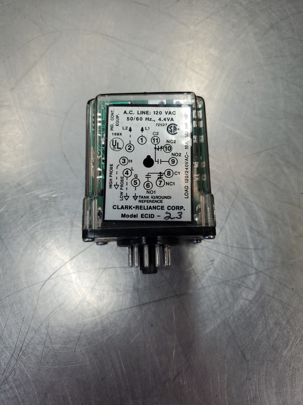 CLARK-RELIANCE ECID-23 RELAY, 120 VAC 4.4VA. 4D-21 | eBay