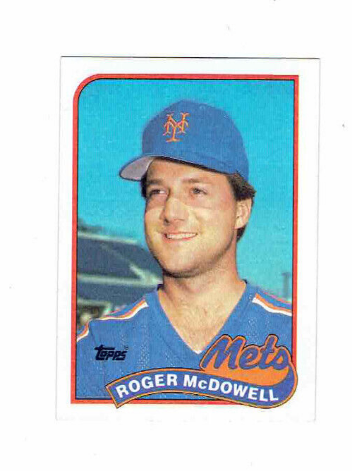 Roger McDowell Mets Pitcher #735 Topps 1989 Baseball Card | eBay