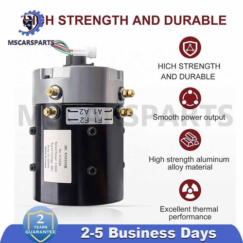 DM430 DC Motor 48V 2.6KW 3.5HP For Yamaha Hitachi Golf Carts G29 Drive ...