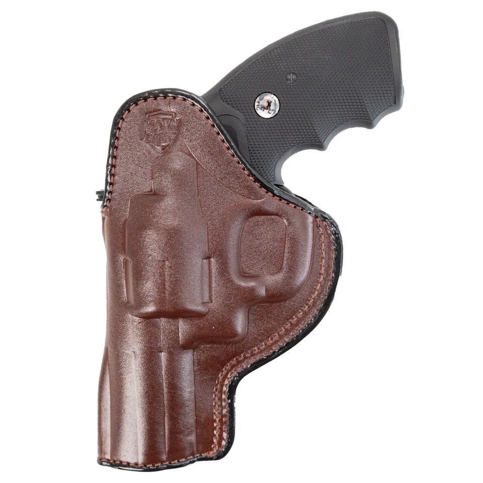 Max Carry Brown Leather IWB Revolver Holster for 6 Shot 4" Inch Barrel ...