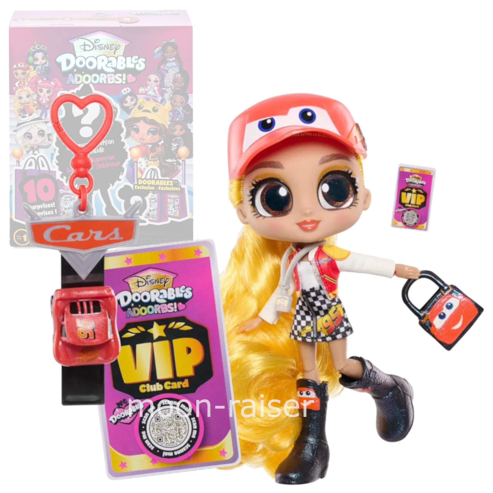 Disney Doorables ADOORBS! IZZY Lightning McQueen Cars Superfan Doll SEALED