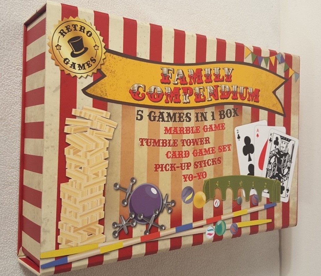 NEW Retro Games Family Compendium 5 Games In 1 Box by Robert Frederick ...