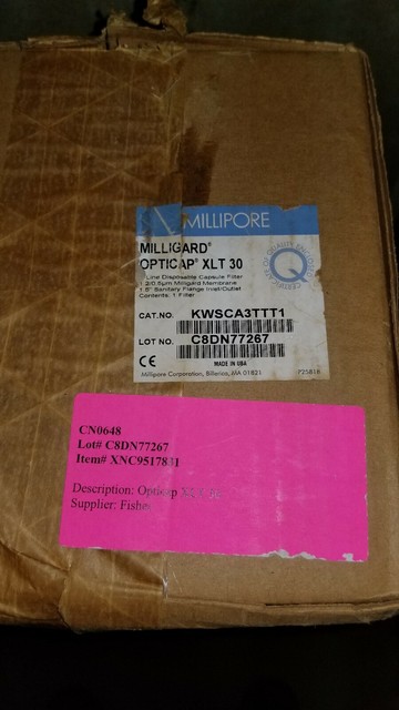 Millipore KWSCA3TTT1 Opticap XLT30 Milligard 1.2/0.5 µm 1-1/2 in. TC/TC ...