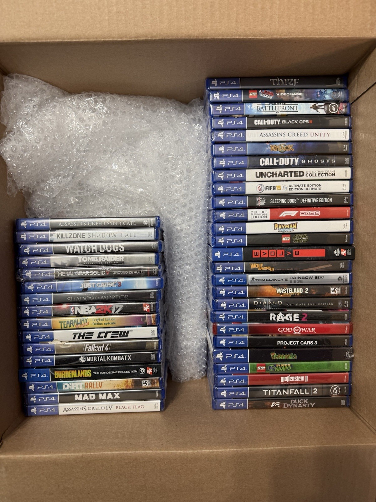 LOT of 42 Brand New Playstation 4 PS4 Games - God of War, Unchartered ...