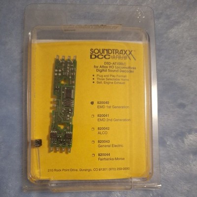 Soundtraxx DCC Digital Sound Decoder DSD-AT100LC EMD 1st Generation | eBay