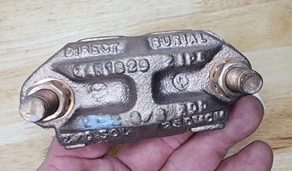 5 Pack~Burndy Gar1829 260520 Pipe Ground Clamp,1/0Awg,4.5In | eBay