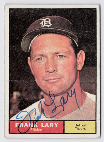 2020 Historical Autographs 1961 Topps Frank Lary 243 Auto Buyback ...
