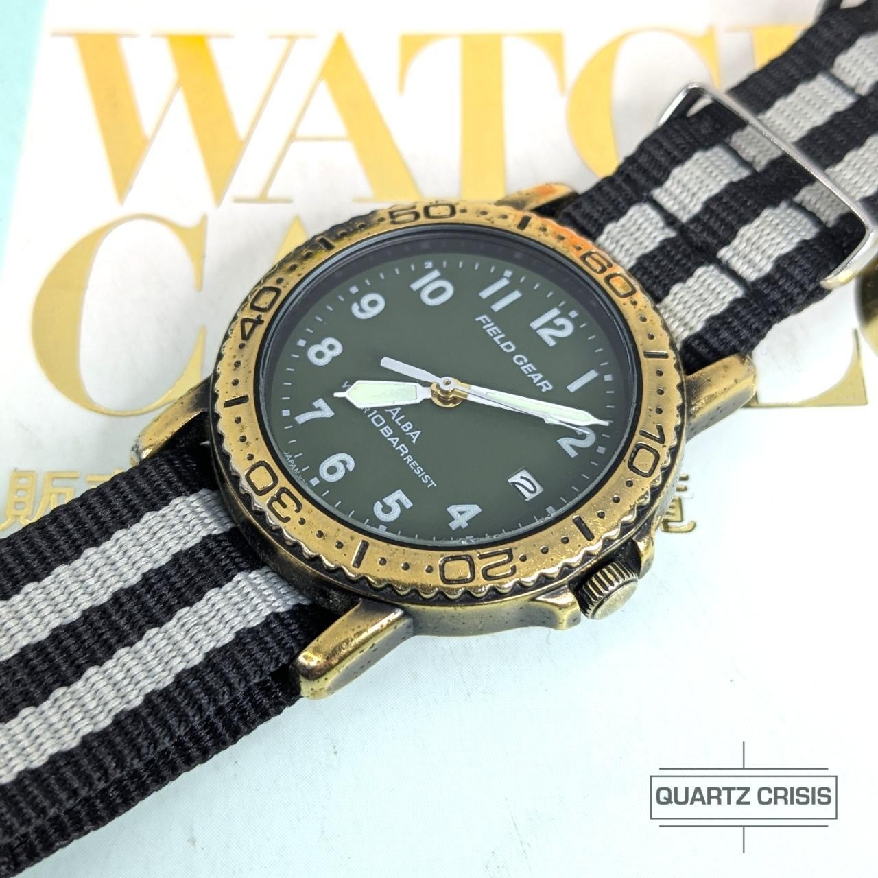 1991 Seiko/Alba Field Gear Quartz Field Watch (V722-6… - Gem