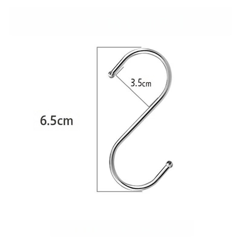 S Shaped Hooks Stainless Steel Metal Hangers Hanging Hooks For Kitchen ...