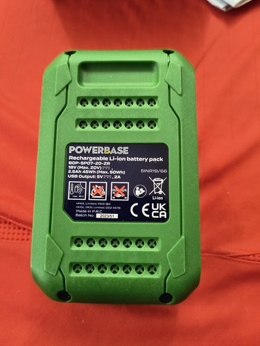 Genuine & New Powerbase 20V 2.5Ah Li-Ion Battery new style led indicator | eBay UK