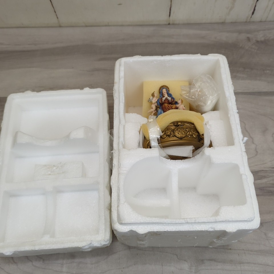 Franklin Mint "Hail Mary" Limited Ed. Trinket Box w/Pearl & Gold Tone ...