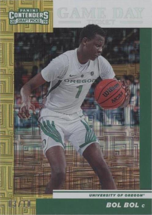 2019-20 Panini Contenders Draft Picks - Game Day Tickets Bol Bol #14 ...