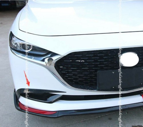 For Mazda 3 Axela 2019-2023 Carbon Fiber Front Bumper Fog Light Strip ...