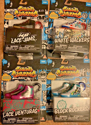 New Lot Of 4 SUBWAY SURFERS Shoes Sneakers KICKS WALKERS MINI SNEAKERS ...