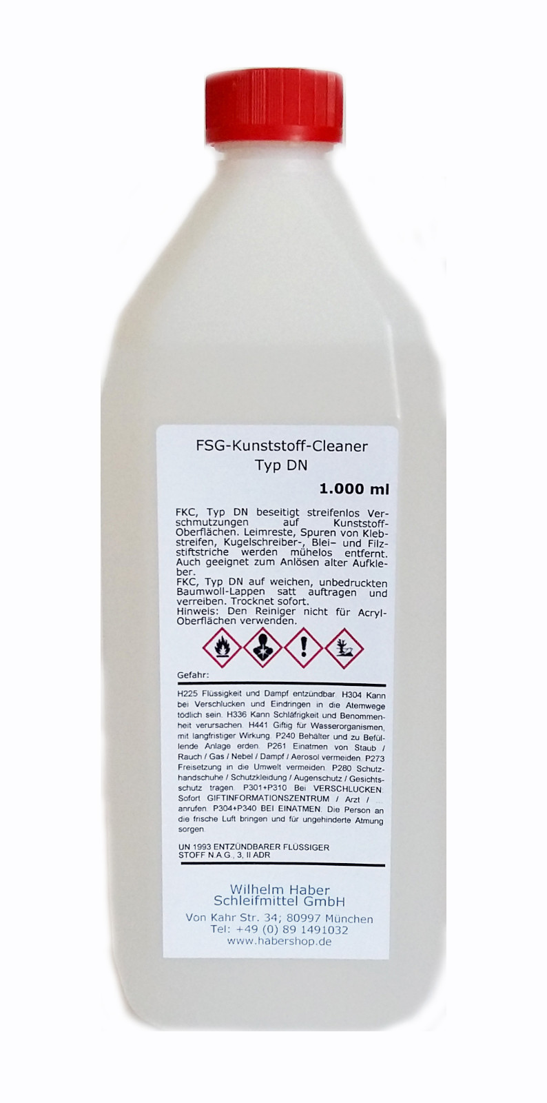 FSG Kunststoffreiniger Typ DN - 1 Liter - Fenster, Gartenmöbel ...