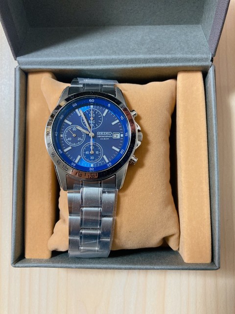 Buy Seiko Spirit Blue Men's Watch - SBTQ071 online | eBay