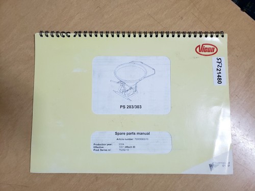 ONE - Vicon PS 203 303 Fertiliser Spreader Spare Parts List Manual | eBay