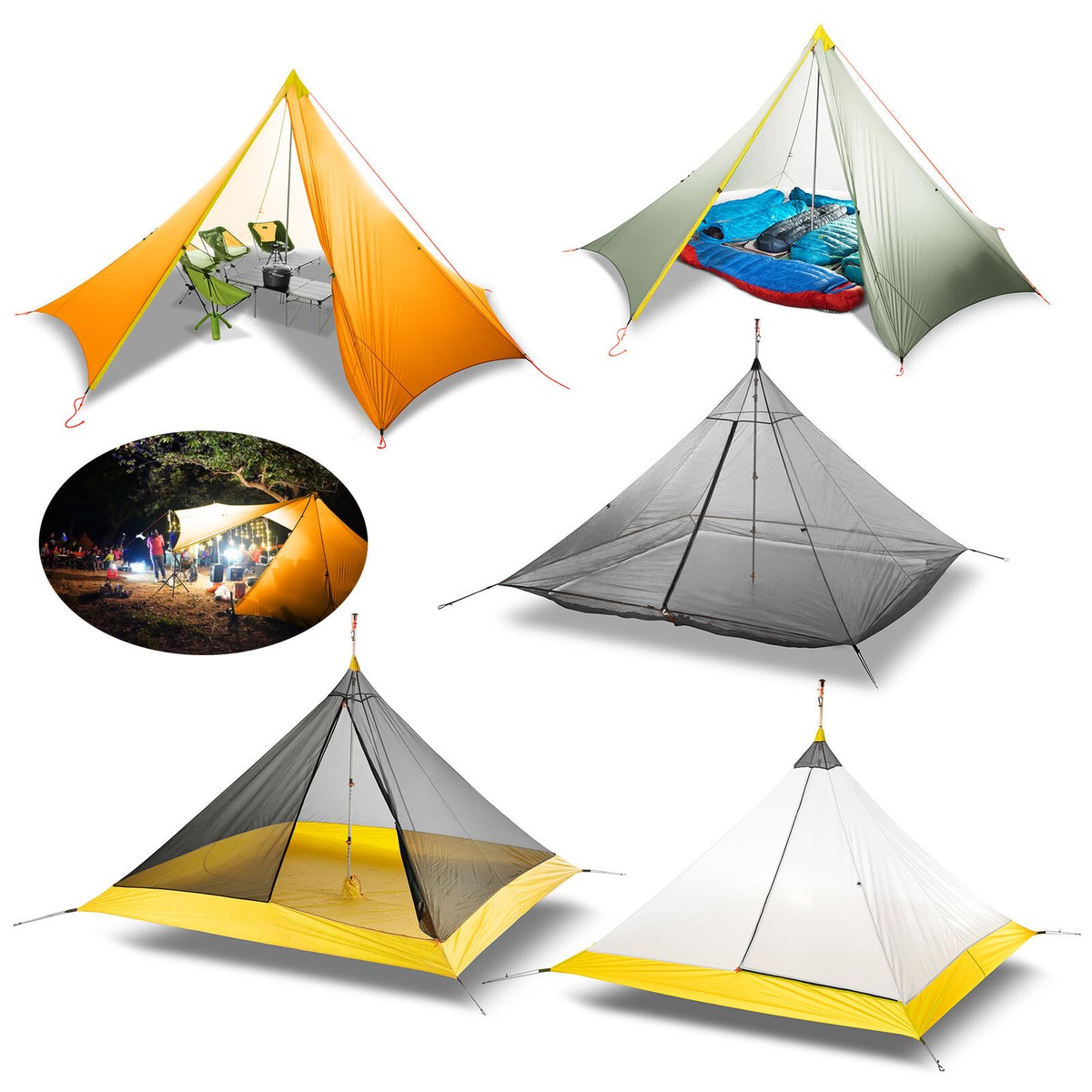 Pyramid Shaped Tent