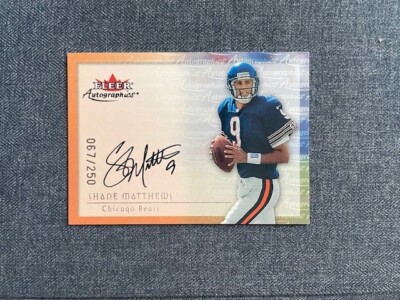 2000 Fleer Football Autographics Shane Matthews 67/250 | eBay