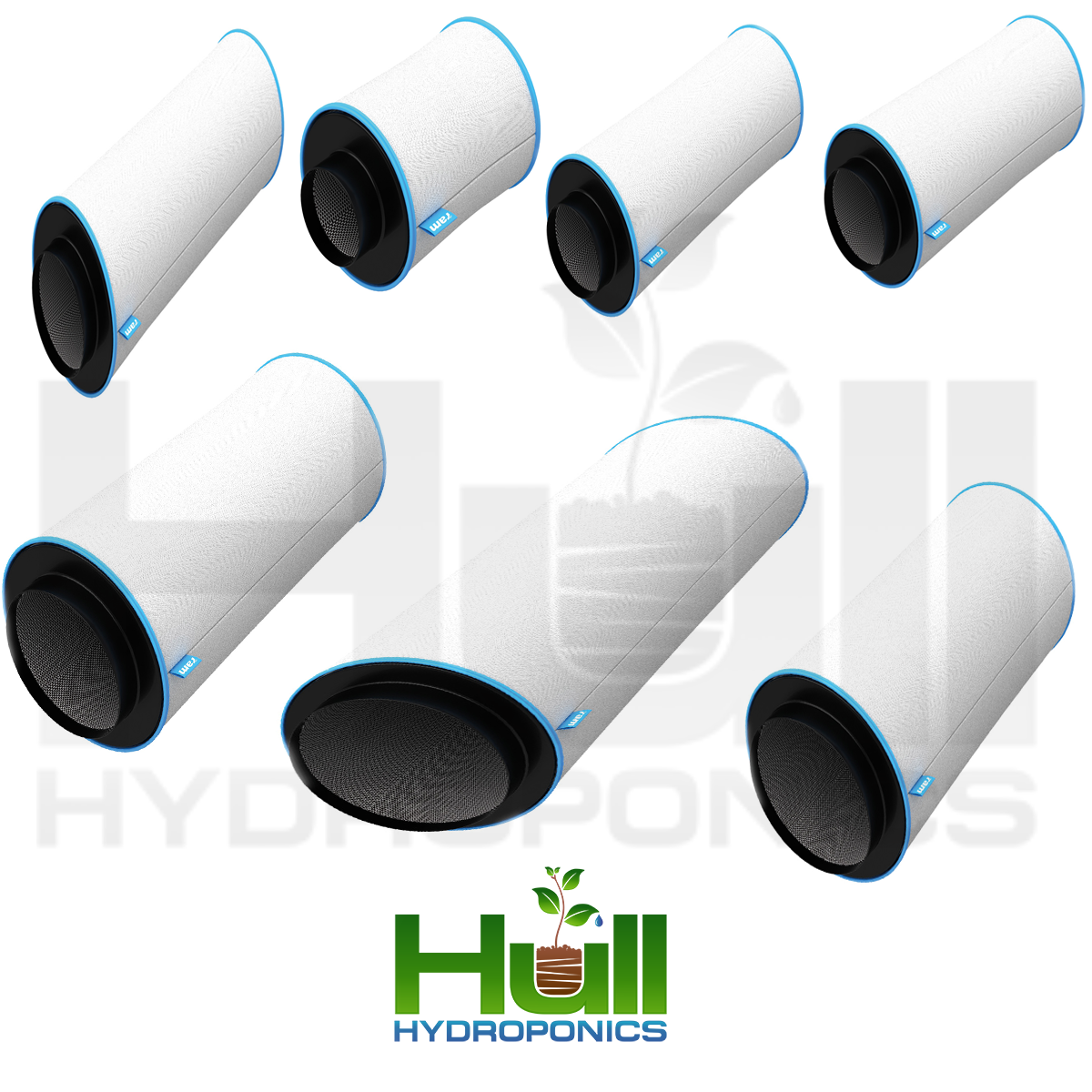 RAM Carbon Filter Hydroponics Grow Odour Removal ventilation 4" 5" 6" 8 ...