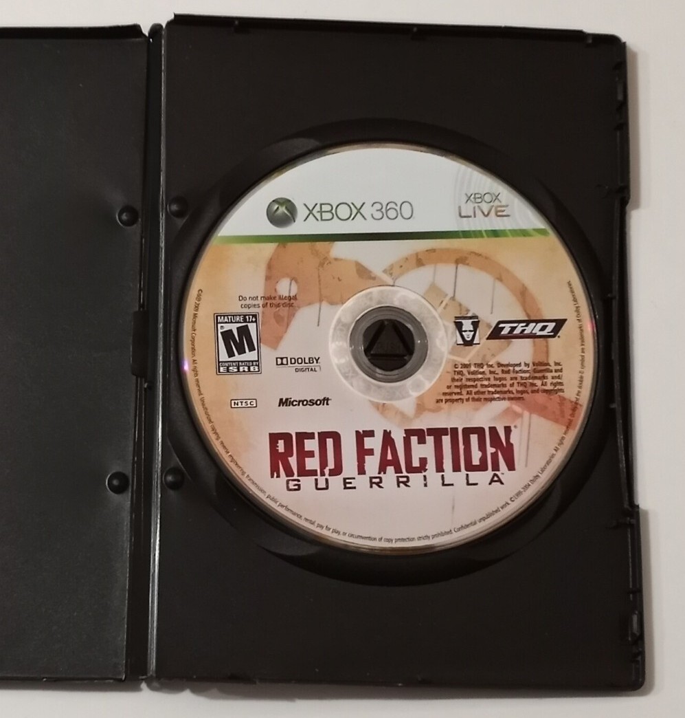 Red Faction: Guerrilla (Microsoft Xbox 360, 2009) - Disc Only - No ...