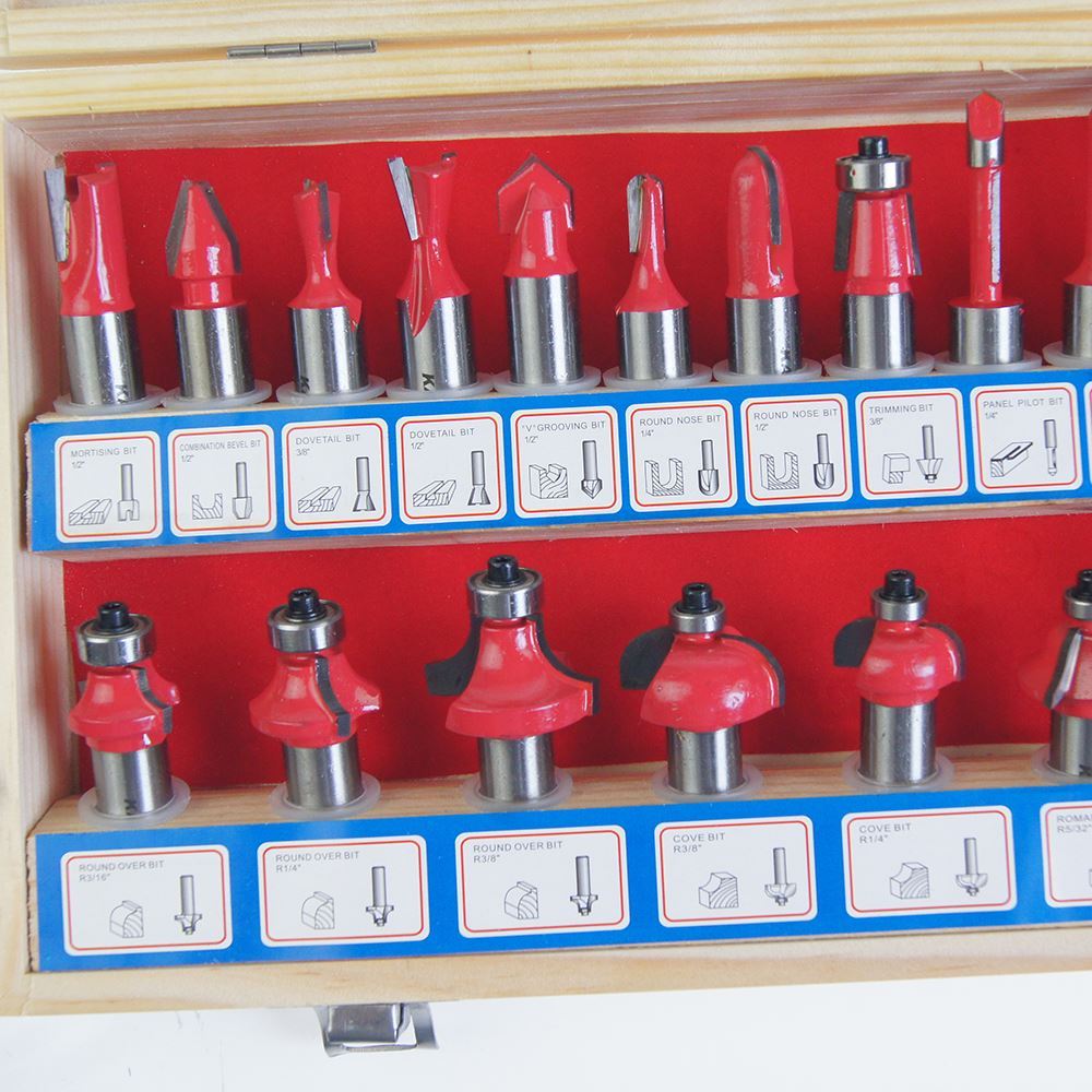 Katsu Router bit set 24PCs 1/2" Shank Wood Work Tool | eBay UK