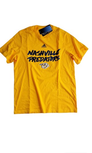 Adidas Men's【Large】Shirt NHL Nashville Predators Team Color Creator ...