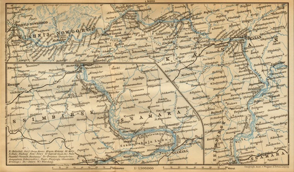 Volga River Map Location