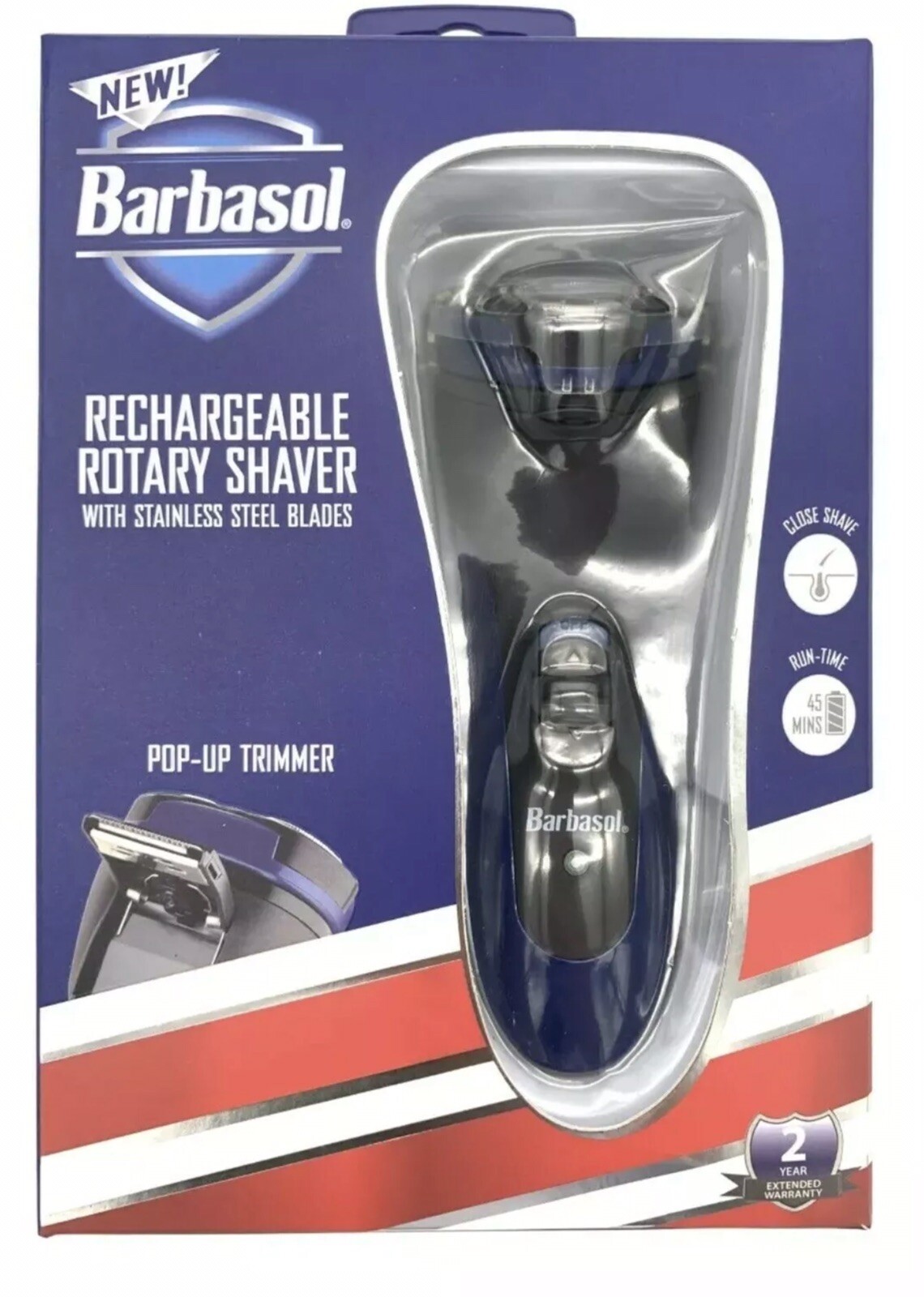 BARBASOL CBR11002BLK ROTARY RECHARGEABLE RAZOR NEW | eBay