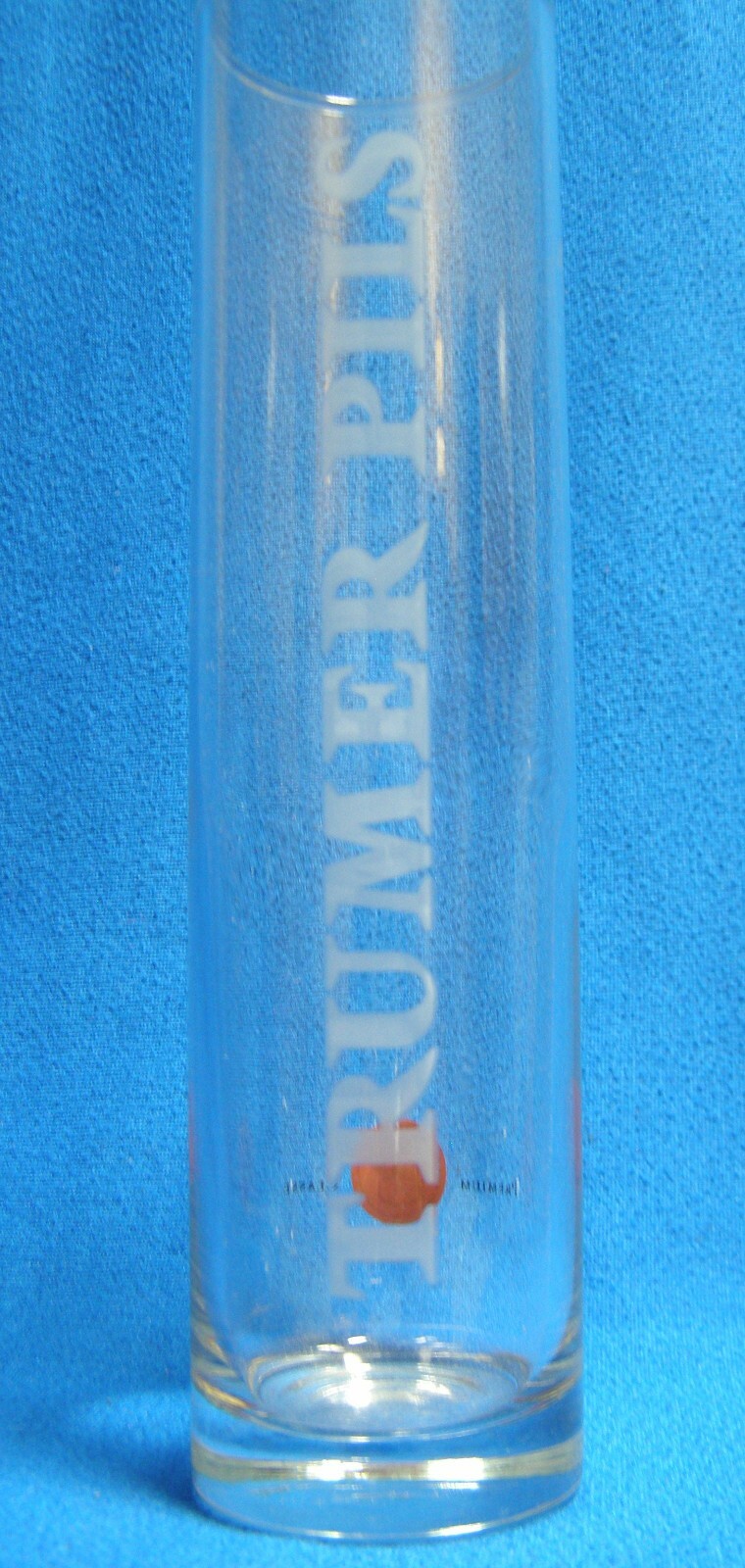 Trumer Pils Stange Beer Glass Orange or Faded Label Austria and ...