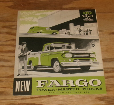 Original 1958 Fargo L Series D100 6 or V-8 Truck Sales Brochure 58 | eBay