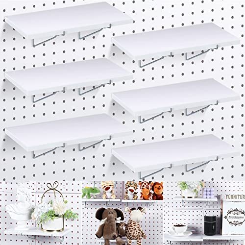 Large Pegboard Shelf Kit Fiberboard Pegboard Shelves Storage Wall ...
