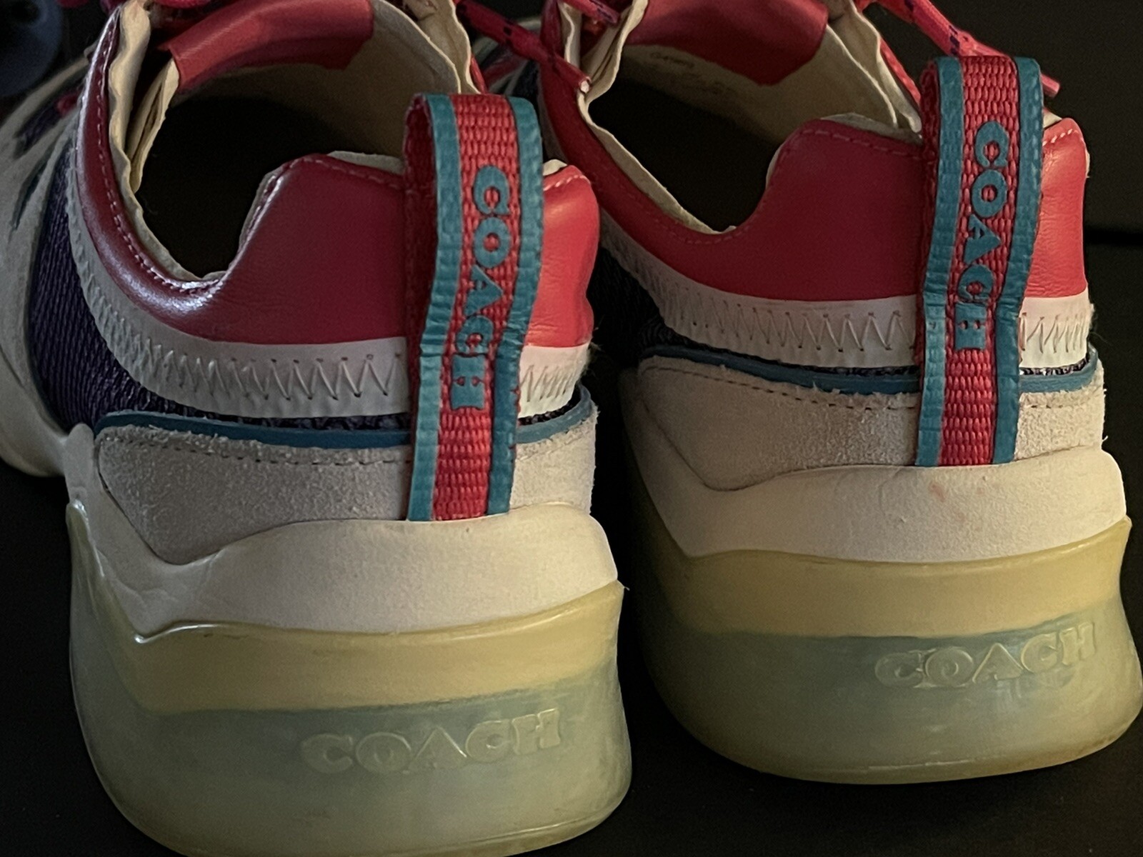 COACH CITY SOLE RUNNER LEATHER TENNIS SHOES G4969 Pur… - Gem