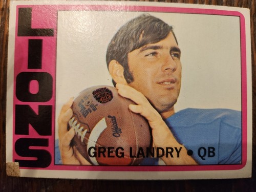 1972 Topps Set Break #174 Greg Landry Detroit Lions Football Card-Poor ...