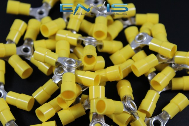 500 PCS 10-12 GAUGE 3 WAY RING BUTT CRIMP CONNECTOR AWG JUNCTION WIRE ...