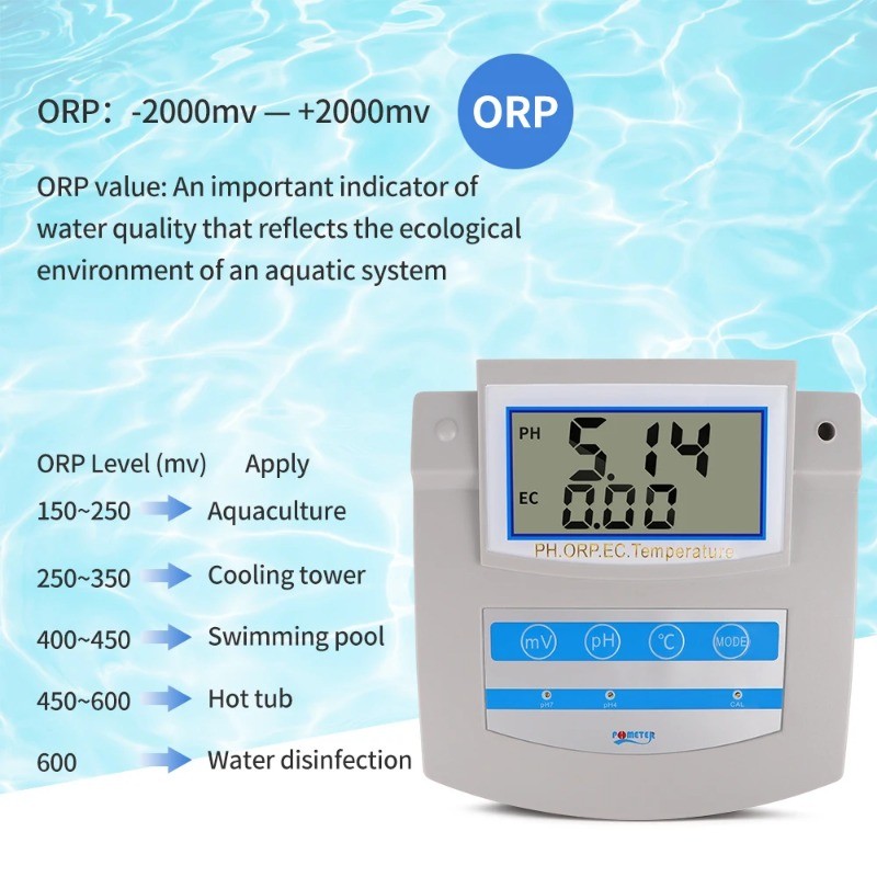 PHS-26C Desktop Digital Display Temperature 6-in-1 PH Meter ...