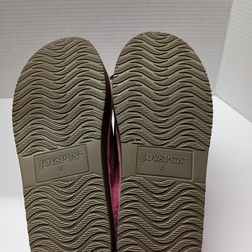 JOYSPUN Women's Suede Platform Pink Memory Foam Clog Slippers, Size 8 ...