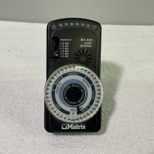 Matrix MR-800 Quartz Metronome w/ LED Pendulum Simulation & Down Beat ...