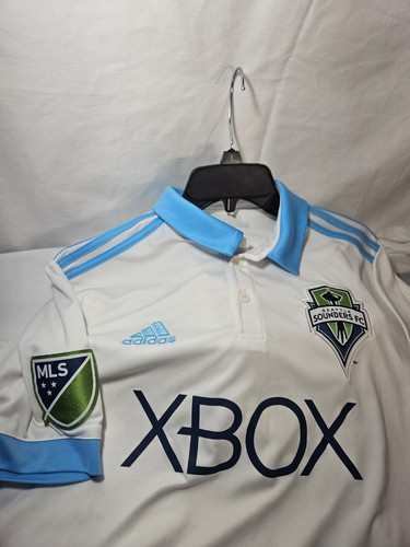 Seattle Sounders FC Adidas Home White Mens Sz L XBOX Jersey MLS | eBay