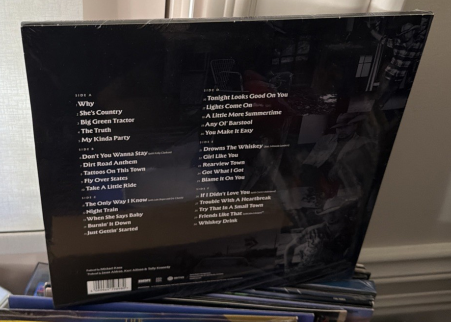 Jason Aldean - 30 Number One Hits LTD Coke Bottle Clear Vinyl 3xLP ...