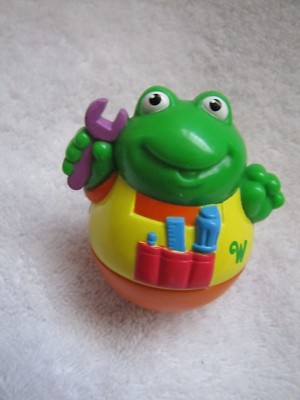 Playskool Weebles Weeble Wobble Figure Frog Mechanic Preschool Toy ...