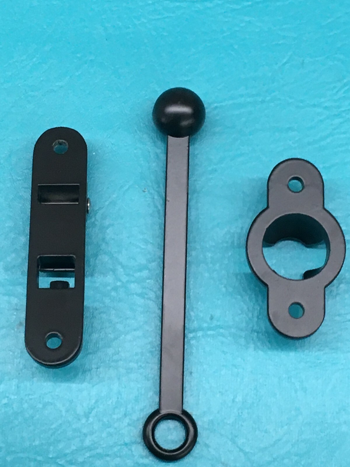 6" Black Powder Coated Aluminum Ball Socket Door Hold Latch Catch ...