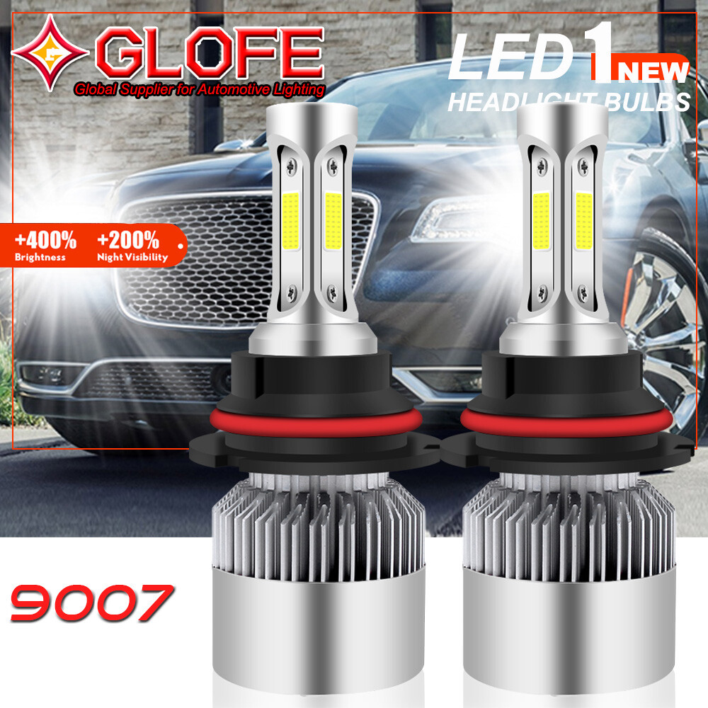 Bright White LED Headlight Kit 9007 Bulbs Hi/Low Beam for Chevy Cobalt ...