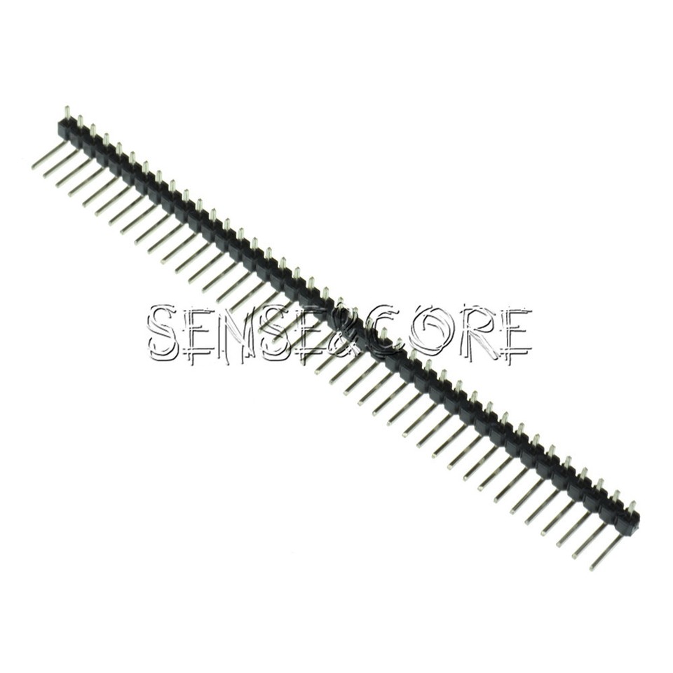 10pcs 40 Pin 2.54mm Right Angle Single Row Pin Header PCB For Arduino ...