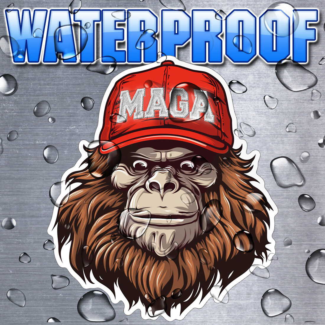 MAGA Bigfoot Sticker - Car Truck Window Vinyl Decal Trump 2024 ...