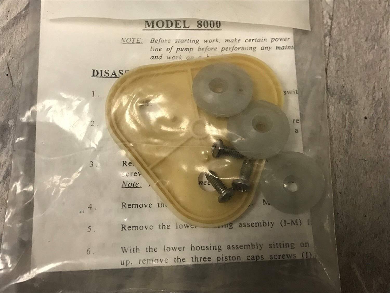 Hy-Pro Shurflo 9439506 Diaphragm Kit for 8000 | eBay