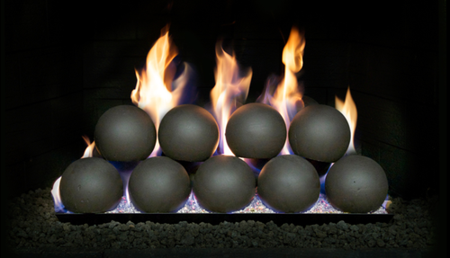 Real Fyre 5" Epic Black Fyre Spheres FS5-24-EB For 24" Fireplace ...