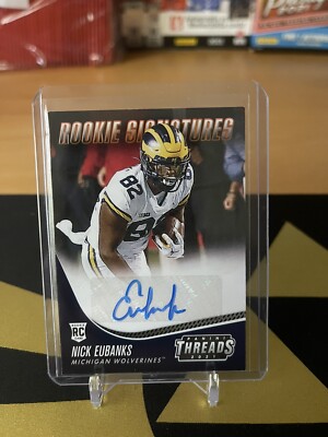 2021 Panini Chronicles Nick Eubanks Auto Rookie Card Threads | eBay