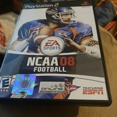 NCAA Football 08 Sony PlayStation 2 Black Label 2008 PS2 Complete CIB ...