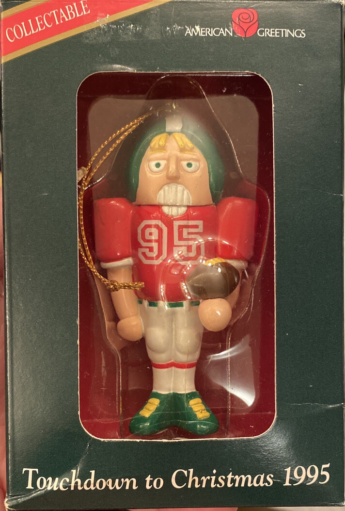 American Greetings Touchdown to Christmas Football Player Nutcracker ...